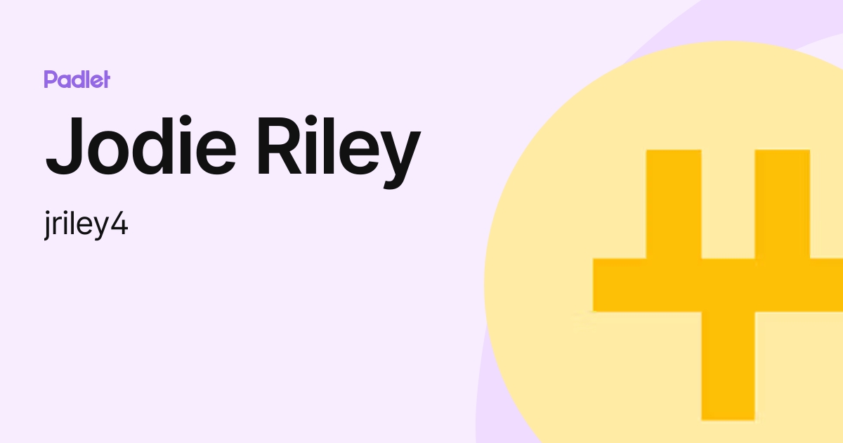 Jodie Riley (jriley4) profile | Padlet