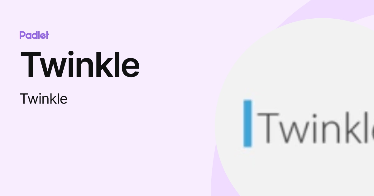 Twinkle (Twinkle) profile | Padlet