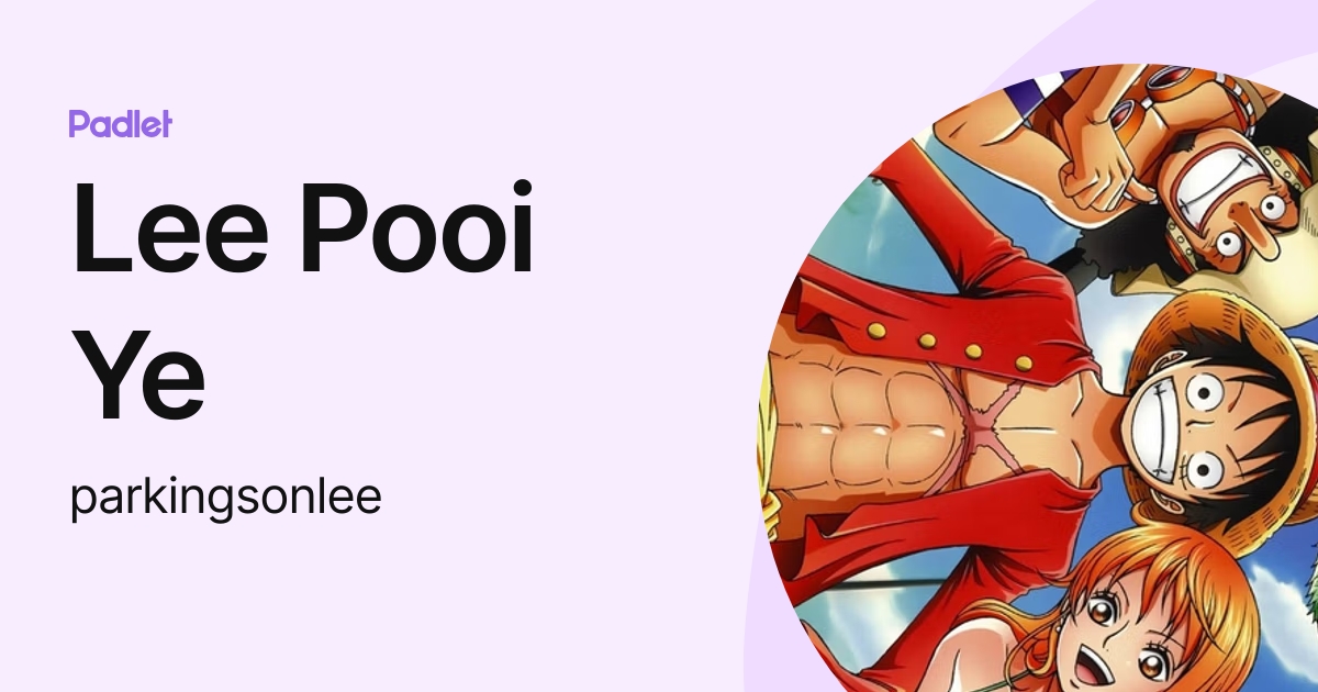 Lee Pooi Ye (parkingsonlee) profile | Padlet
