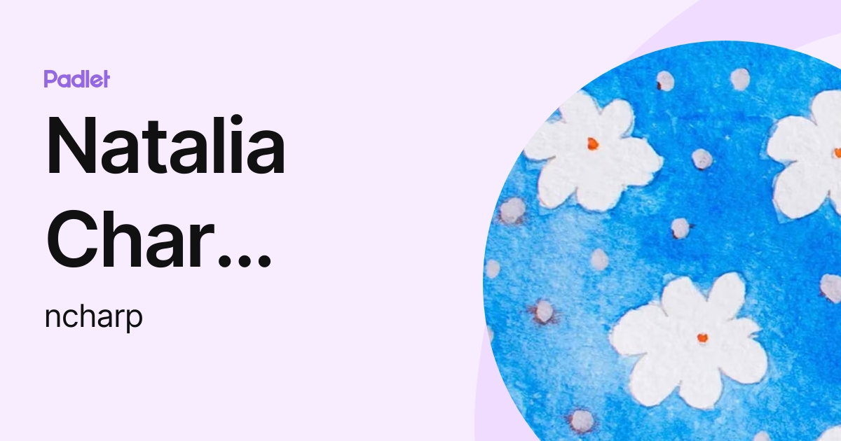 Natalia Char Palacio (ncharp) profile | Padlet