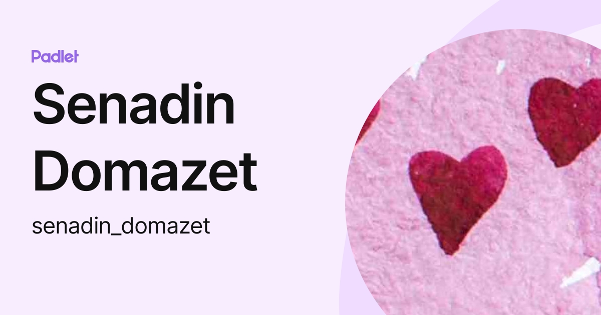 Senadin Domazet (senadin_domazet) profile | Padlet