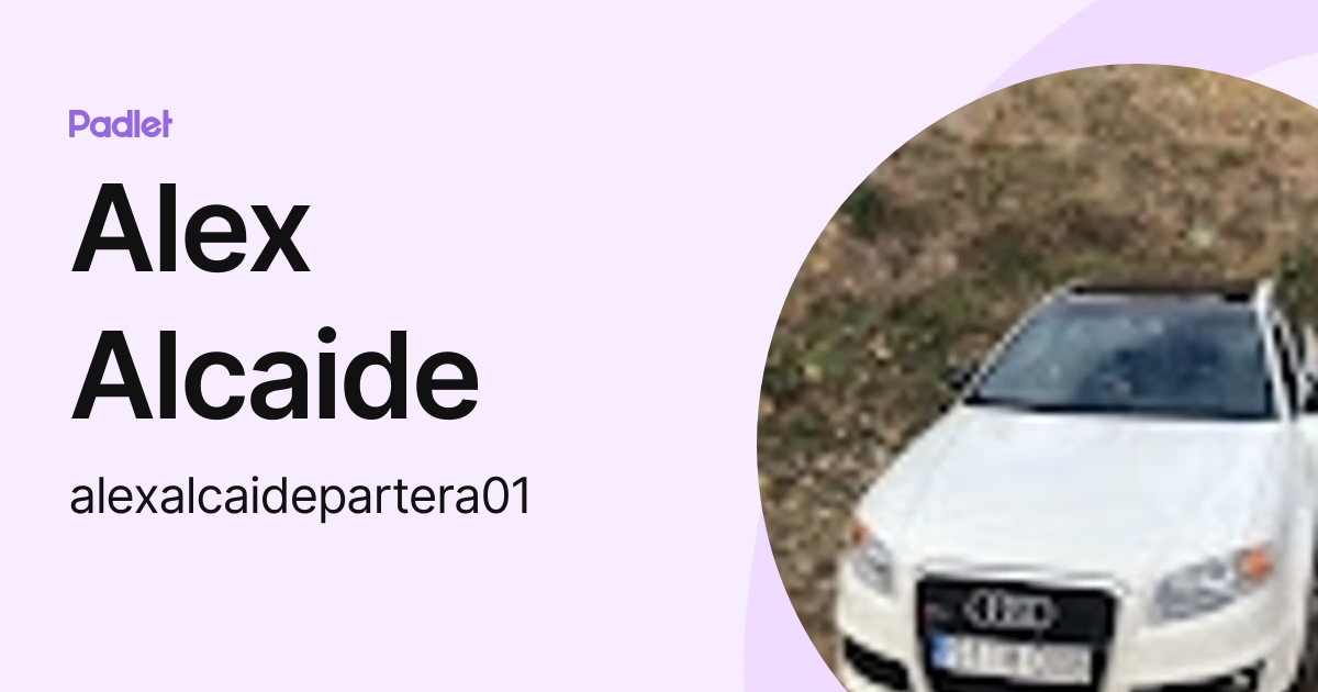 Alex Alcaide (alexalcaidepartera01) profile | Padlet