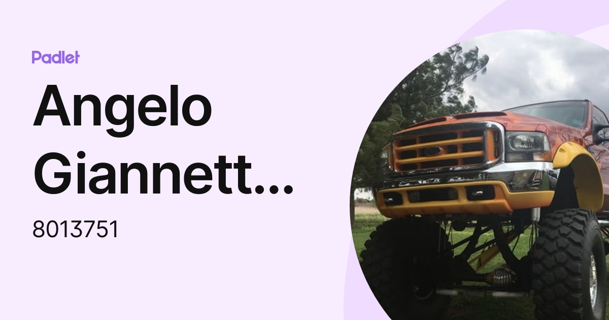 Angelo Giannetto 🇮🇹 (8013751) profile | Padlet
