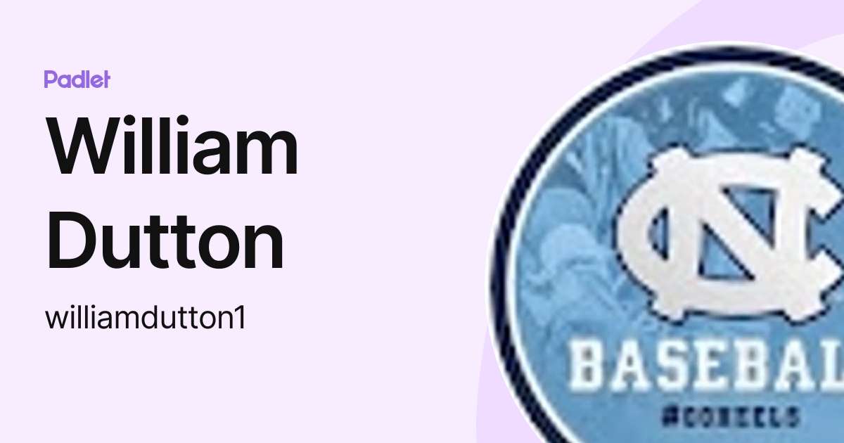 William Dutton (williamdutton1) profile | Padlet