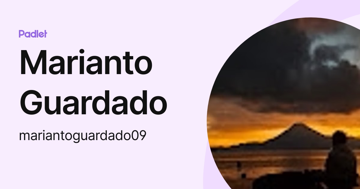 Marianto Guardado (mariantoguardado09) profile | Padlet