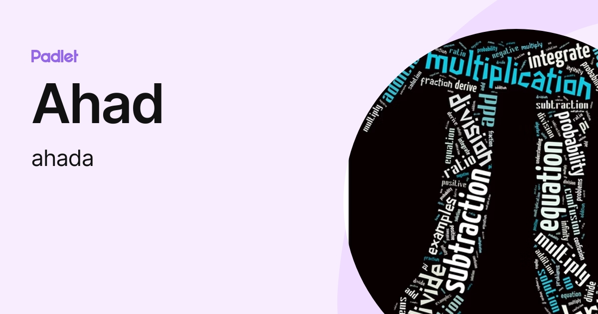 Ahad (ahada) profile | Padlet