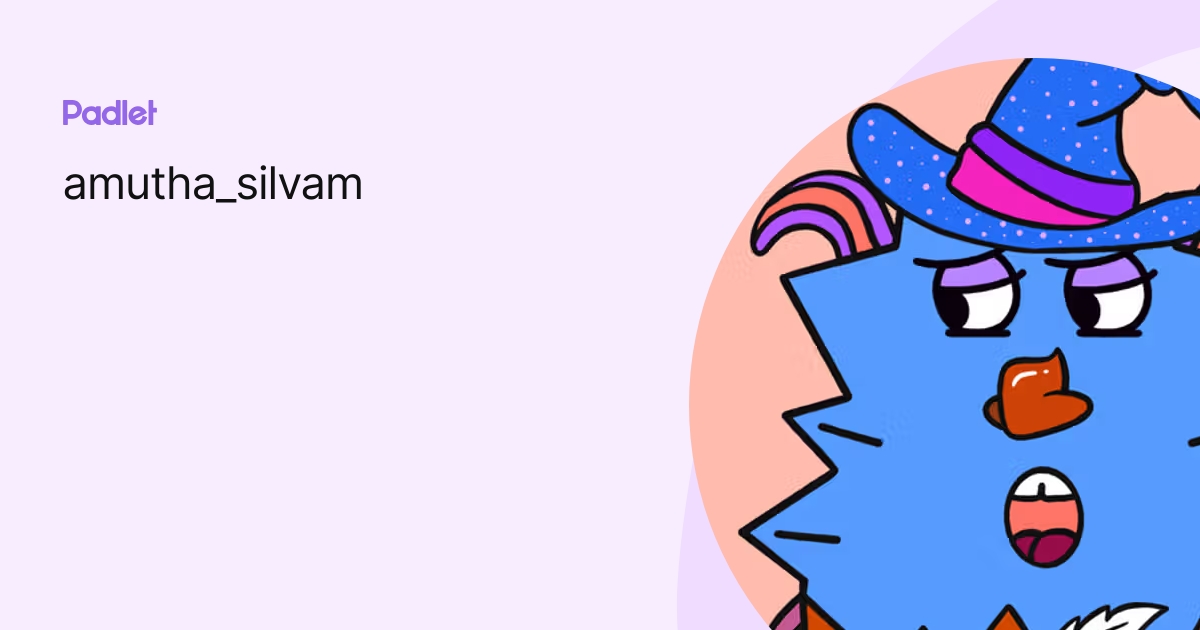 amutha_silvam profile | Padlet