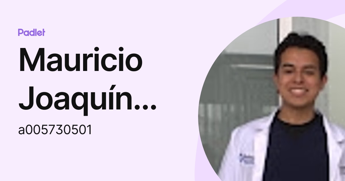Mauricio Joaquín Elorza Moreno (a005730501) profile | Padlet