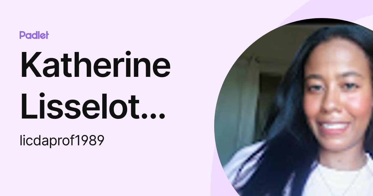 Katherine Lisselot Tavarez De los Santos (licdaprof1989) profile | Padlet