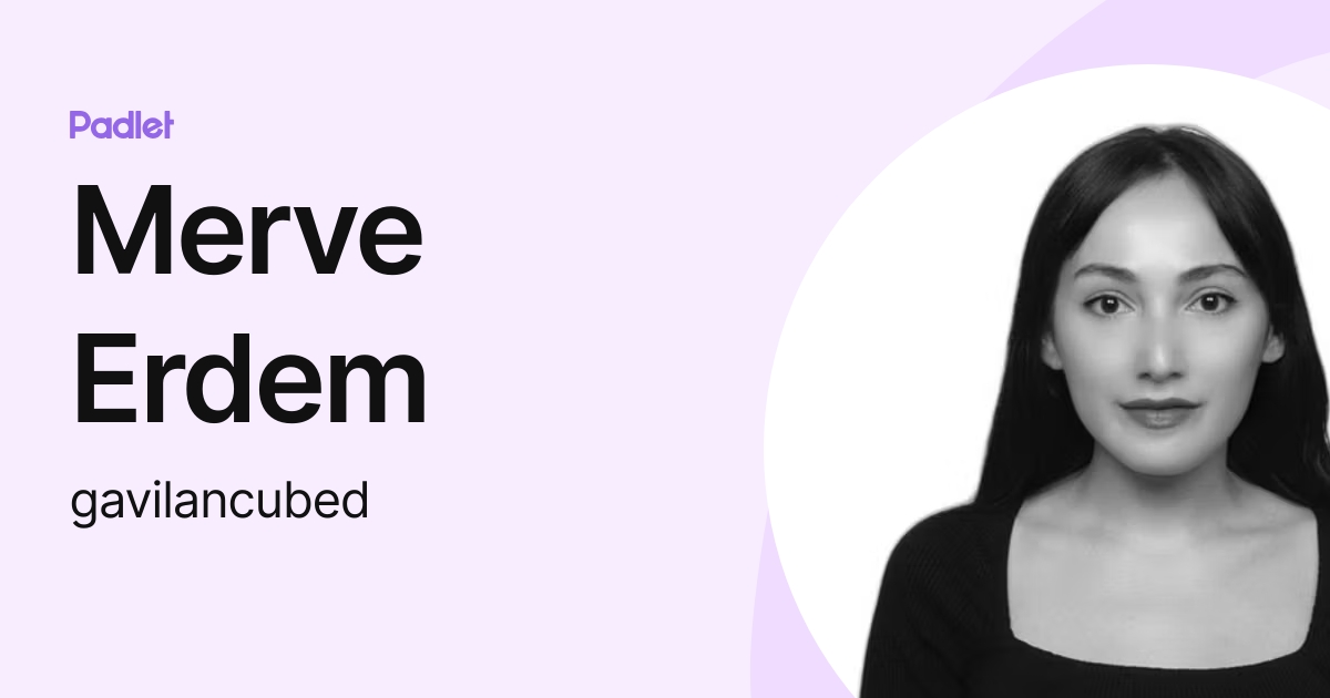 Merve Erdem (gavilancubed) profile | Padlet