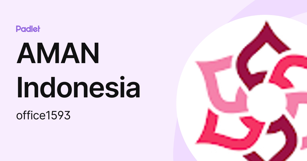 AMAN Indonesia (office1593) profile | Padlet