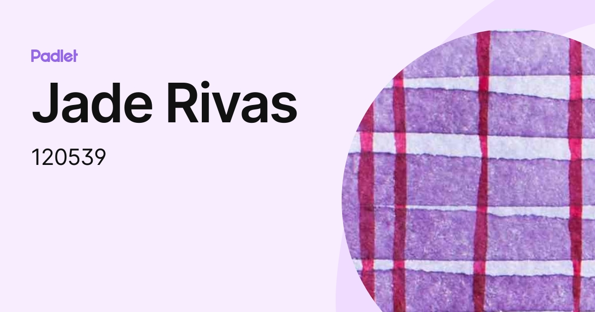 Jade Rivas (120539) profile | Padlet