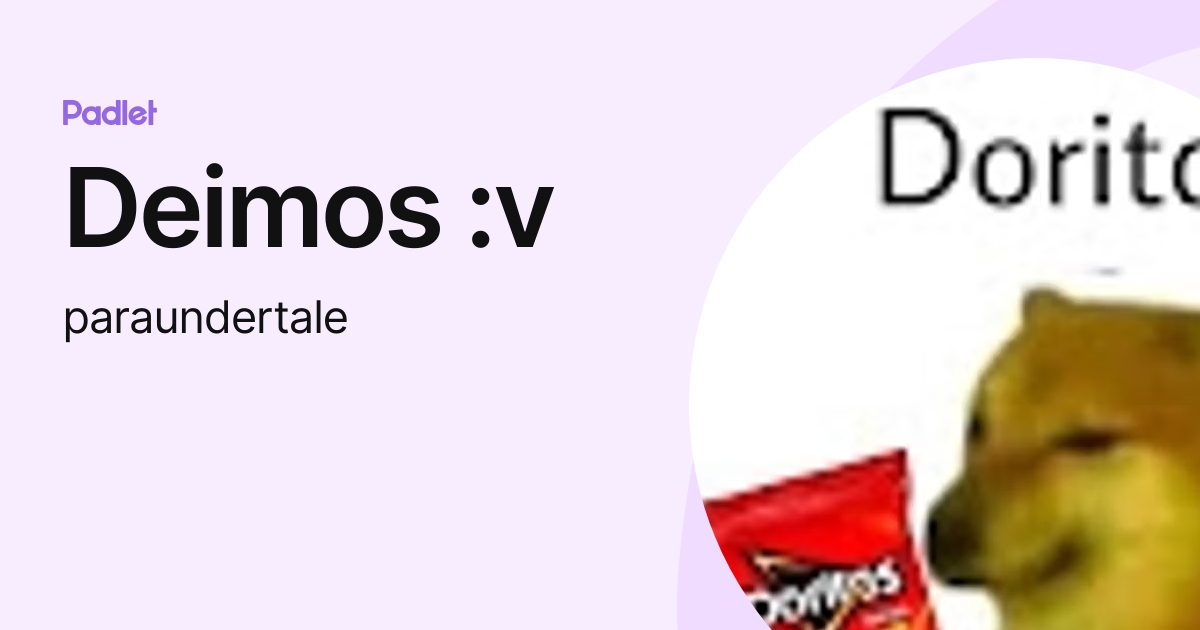 Deimos :v (paraundertale) profile | Padlet