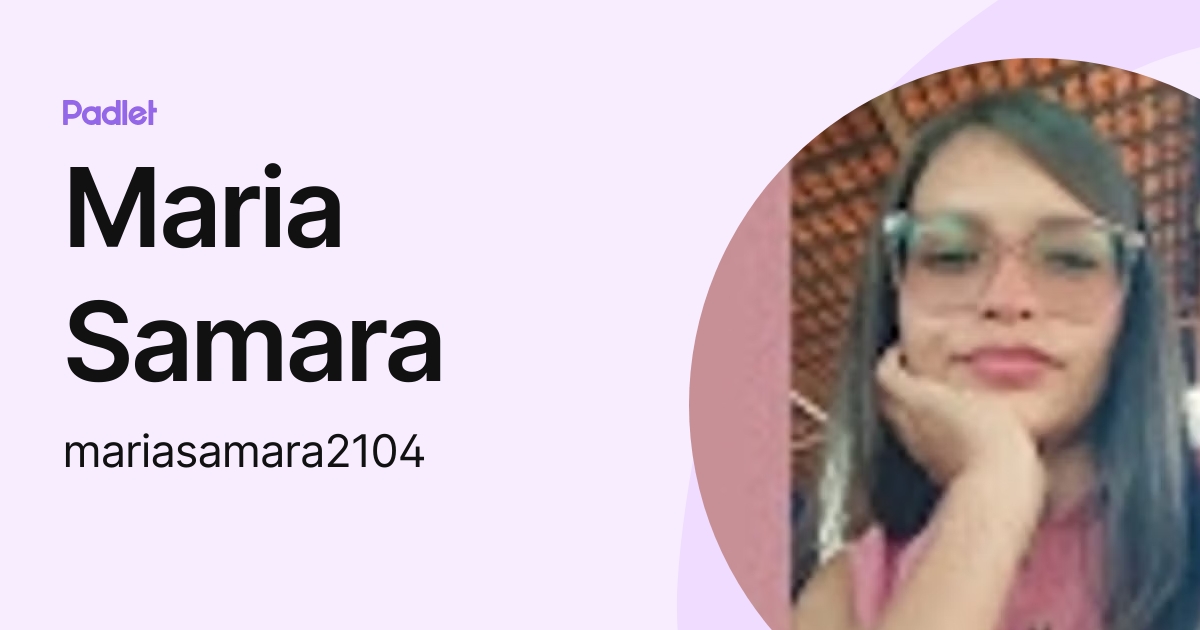 Maria Samara (mariasamara2104) profile | Padlet