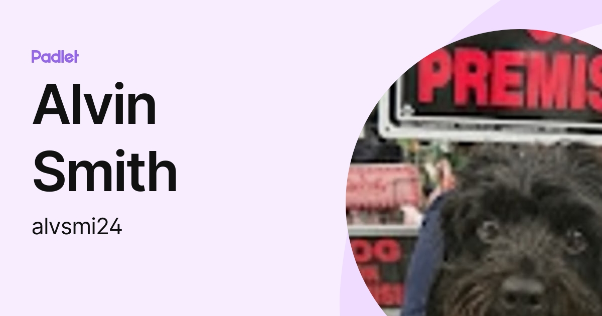 Alvin Smith (alvsmi24) profile | Padlet