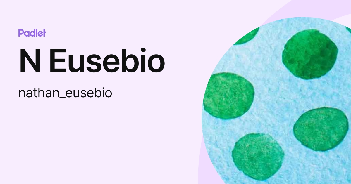 N Eusebio (nathan_eusebio) profile | Padlet