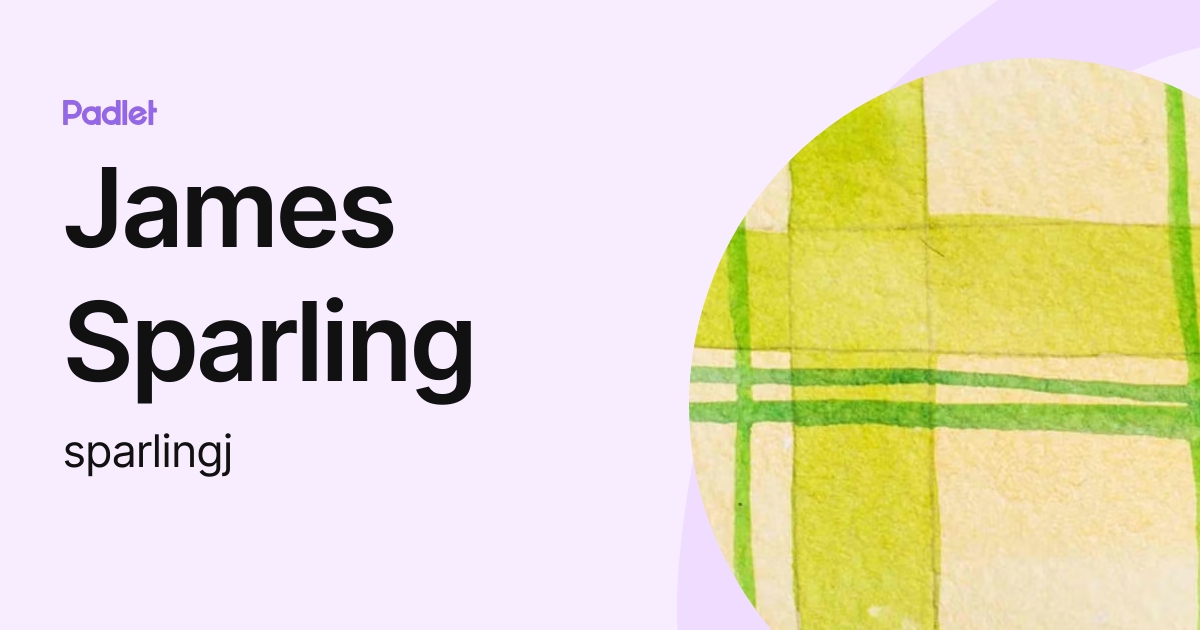 James Sparling (sparlingj) profile | Padlet