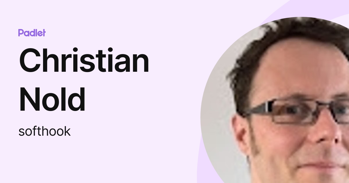 Christian Nold (softhook) profile | Padlet