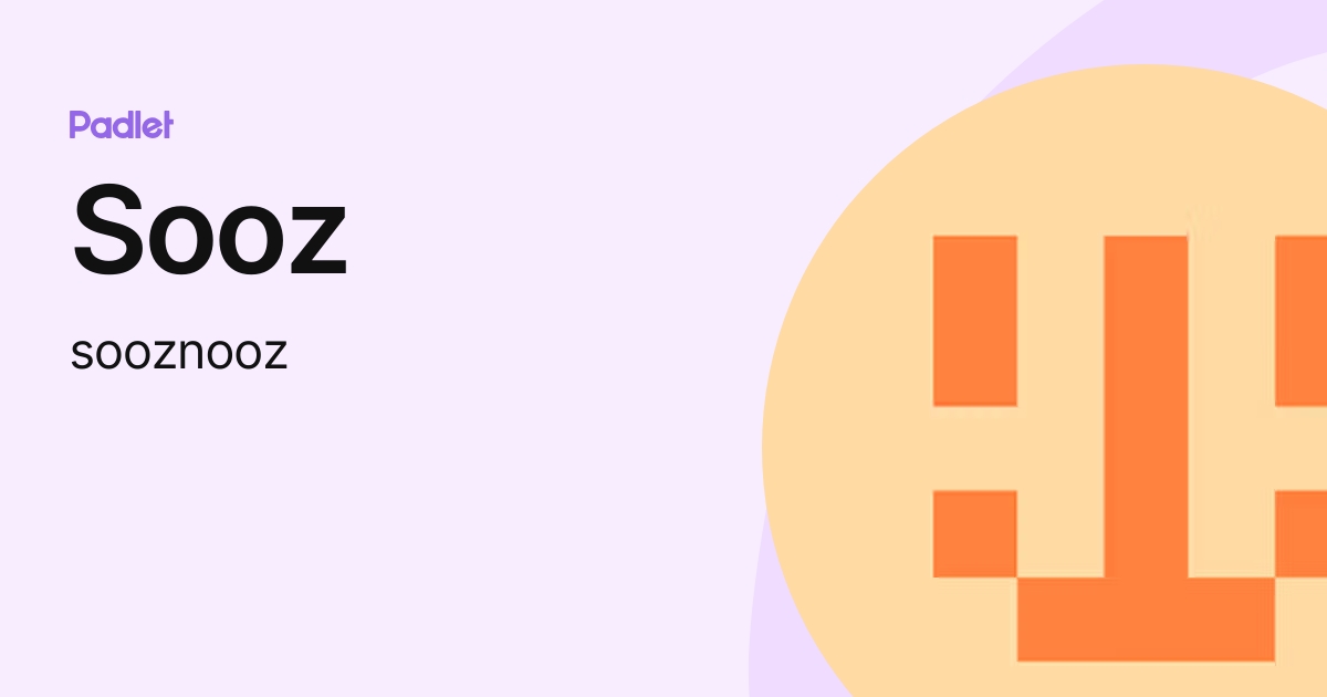Sooz (sooznooz) profile | Padlet