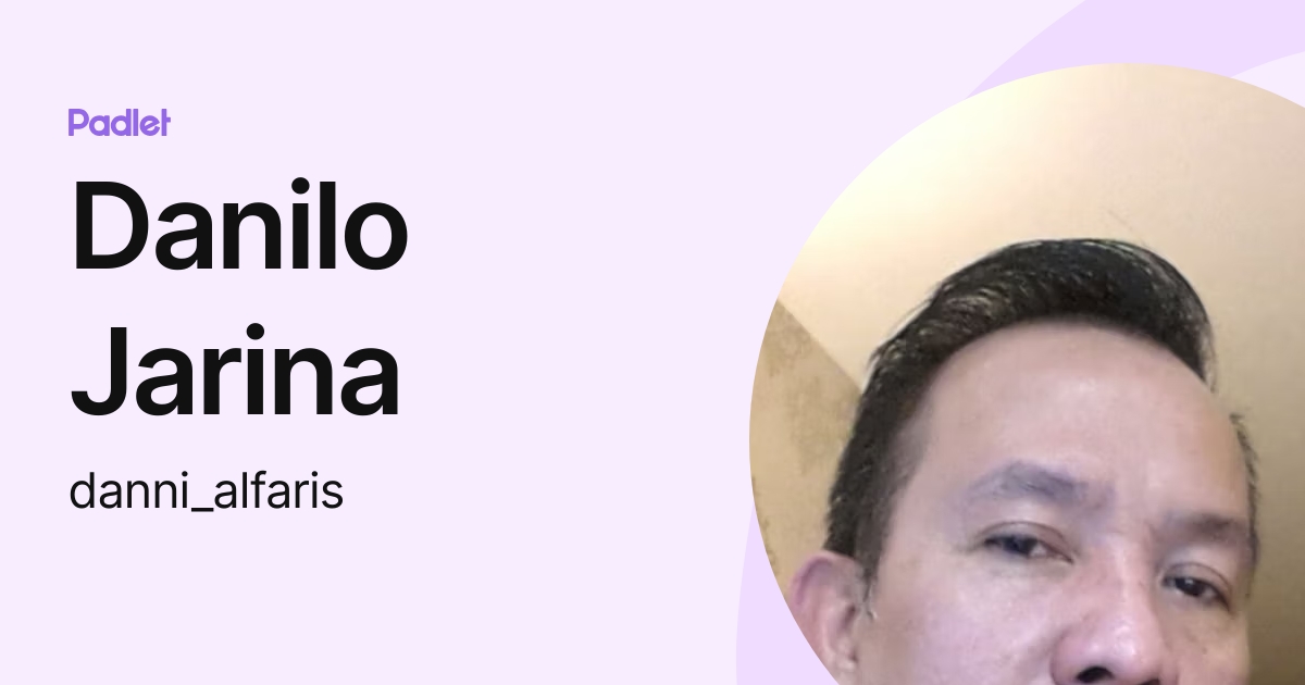 Danilo Jarina (danni_alfaris) profile | Padlet