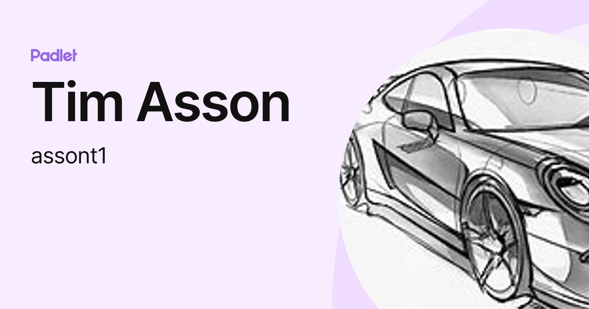 Tim Asson (assont1) profile | Padlet