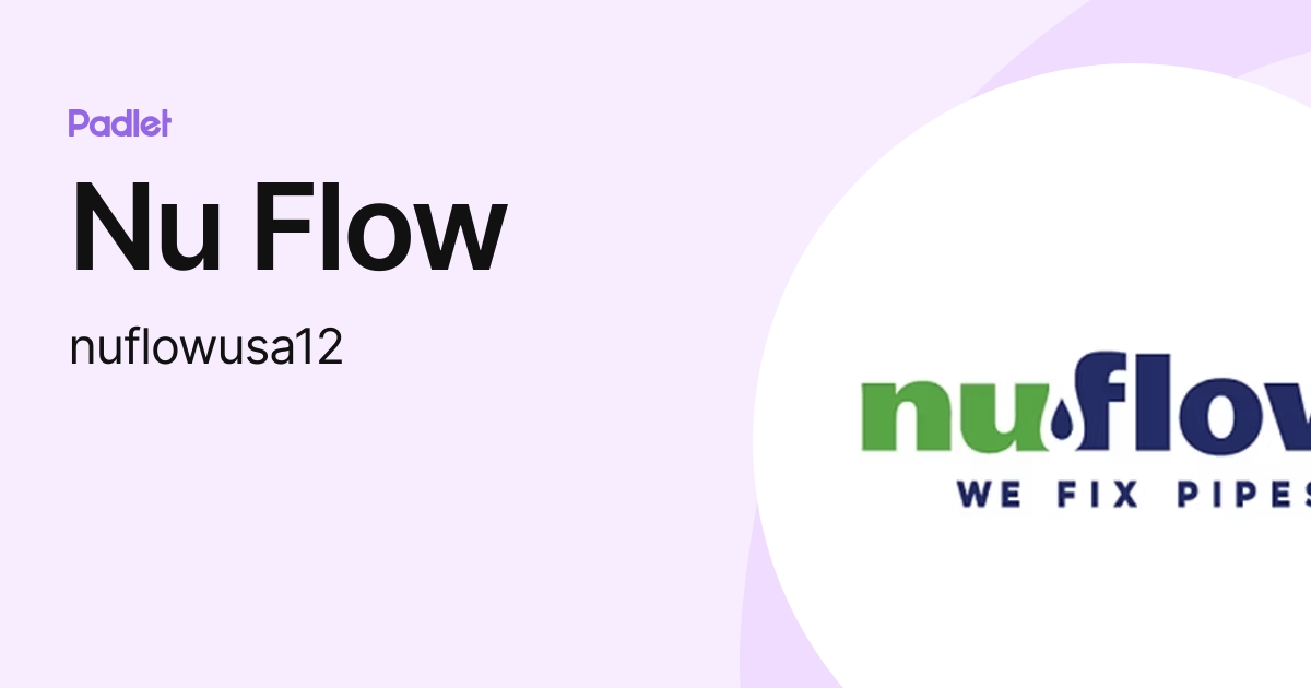 Nu Flow (nuflowusa12) profile | Padlet