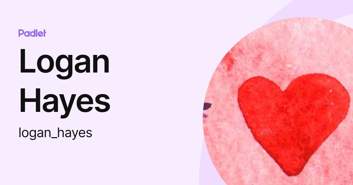 Logan Hayes (logan_hayes) profile | Padlet