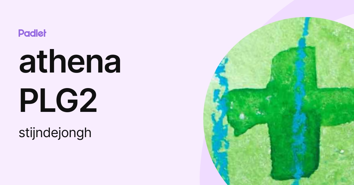 athena PLG2 (stijndejongh) profile | Padlet