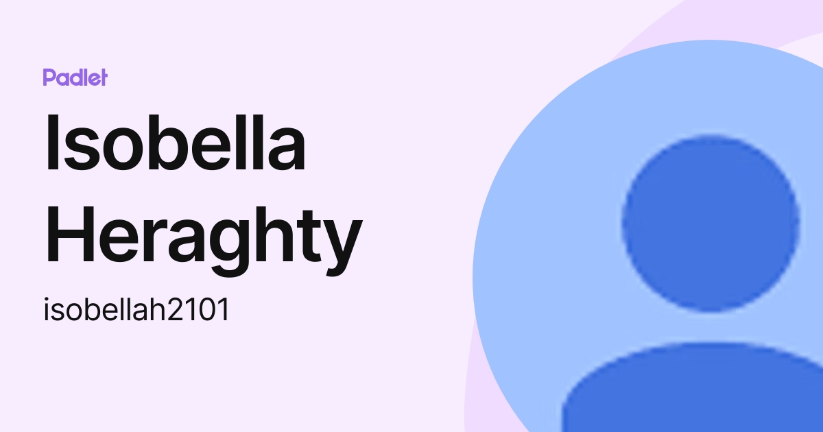 Isobella Heraghty (isobellah2101) profile | Padlet