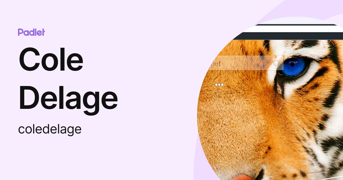 Cole Delage (coledelage) profile | Padlet