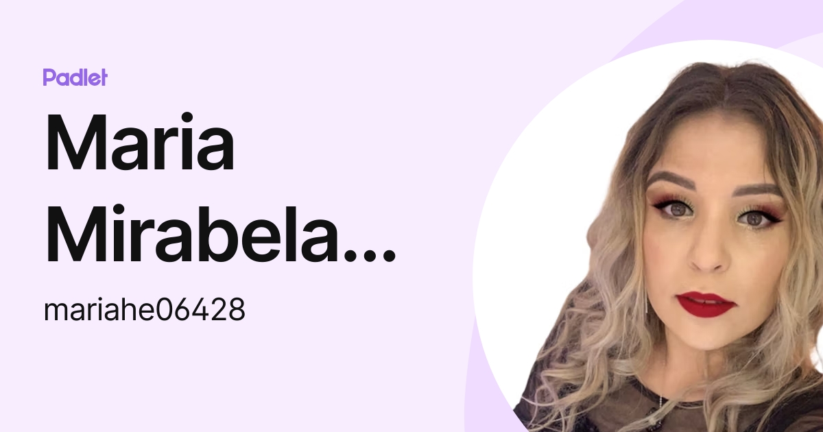 Maria Mirabela Florescu (mariahe06428) profile | Padlet