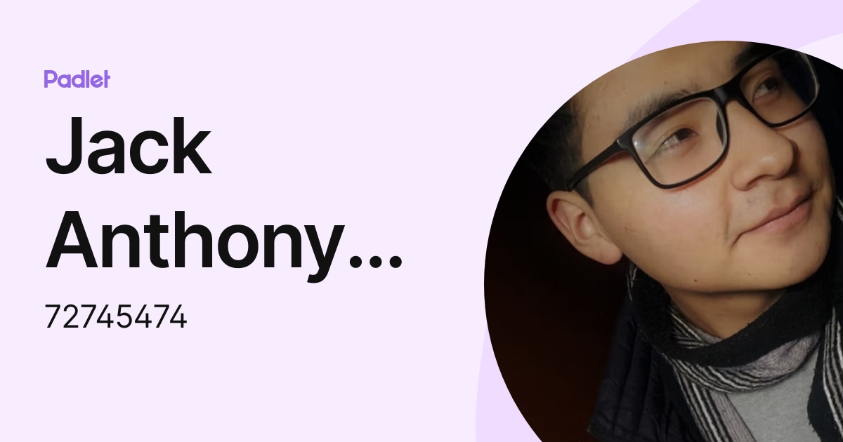 Jack Anthony Ramos Soncco (72745474) profile | Padlet