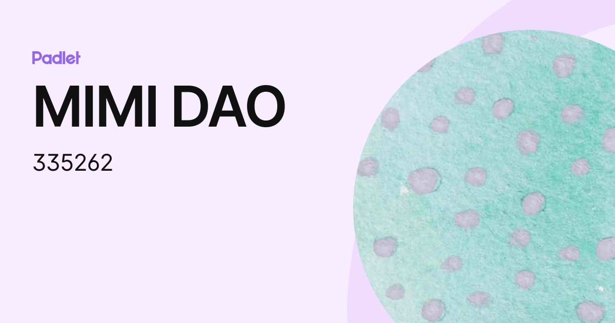 MIMI DAO (335262) profile | Padlet