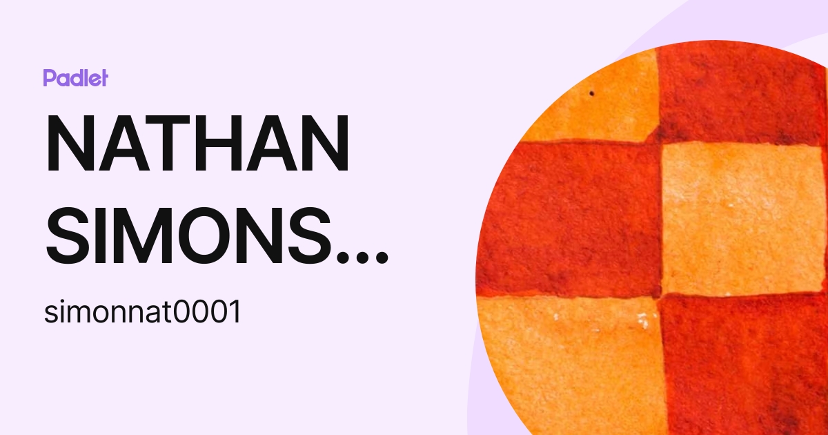 NATHAN SIMONSON (simonnat0001) profile | Padlet