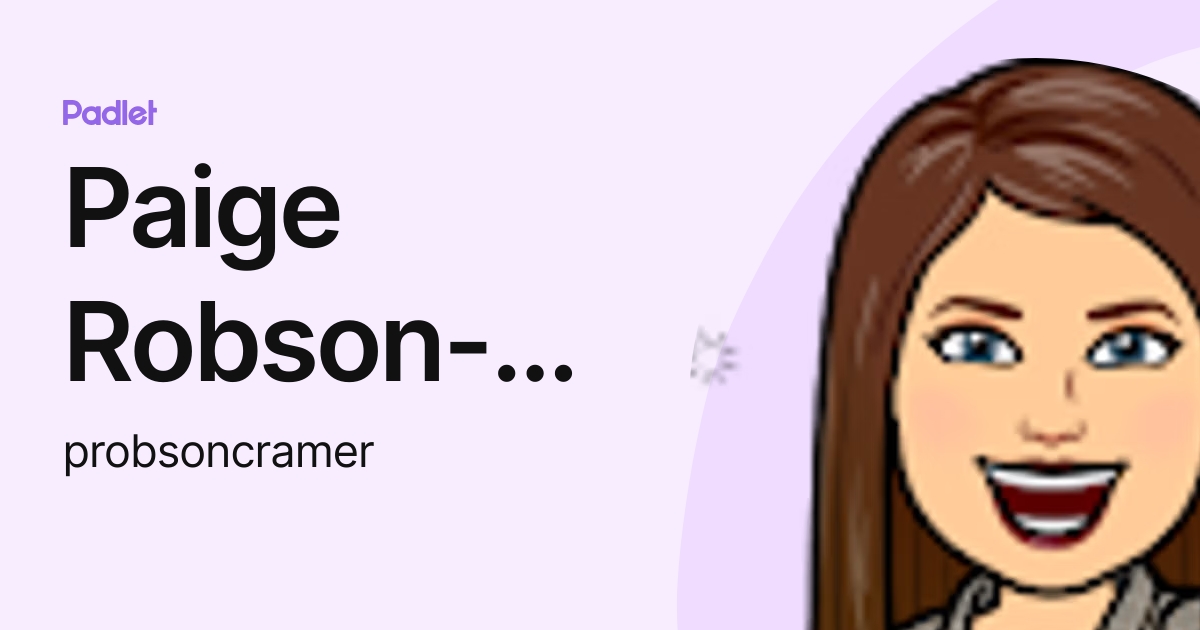 Paige Robson-Cramer (probsoncramer) profile | Padlet
