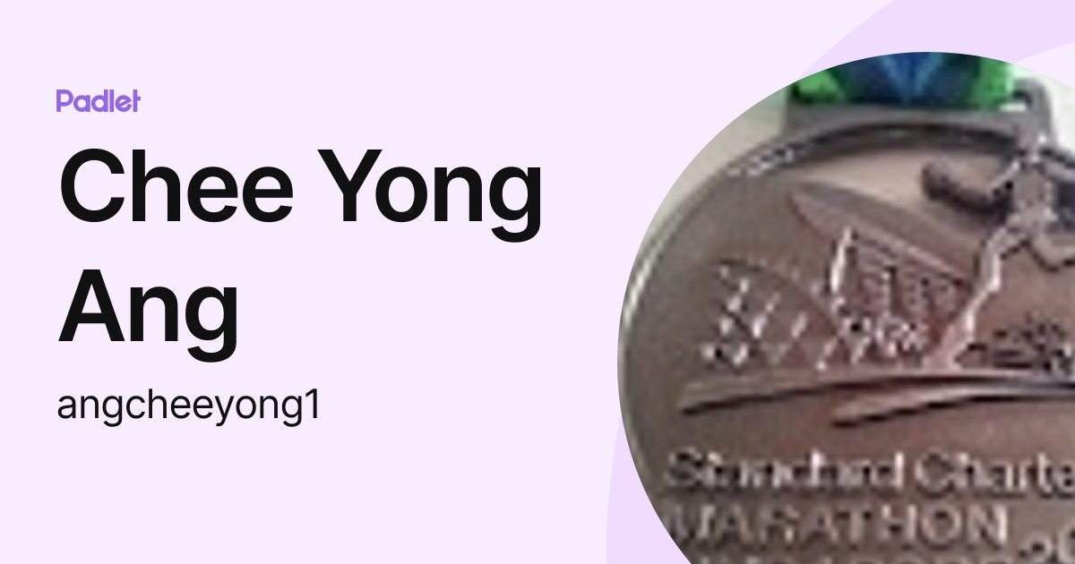 Chee Yong Ang (angcheeyong1) profile | Padlet