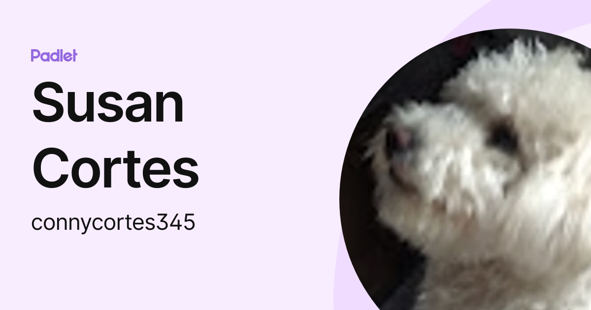 Susan Cortes (connycortes345) profile | Padlet