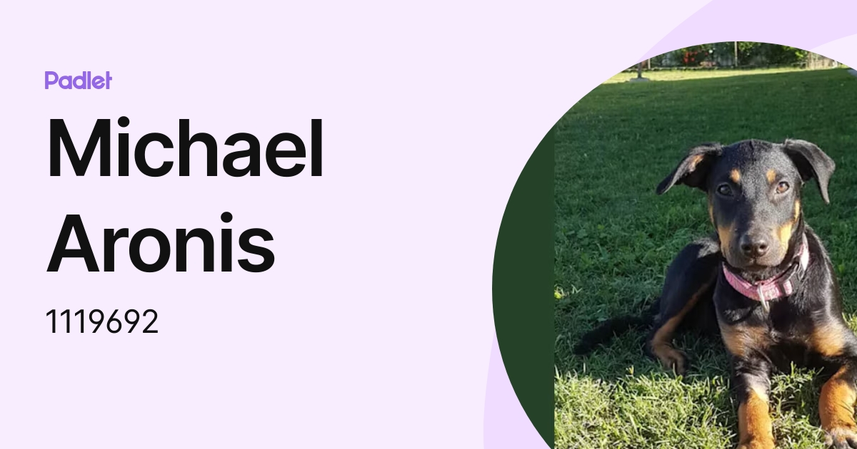 Michael Aronis (1119692) profile | Padlet