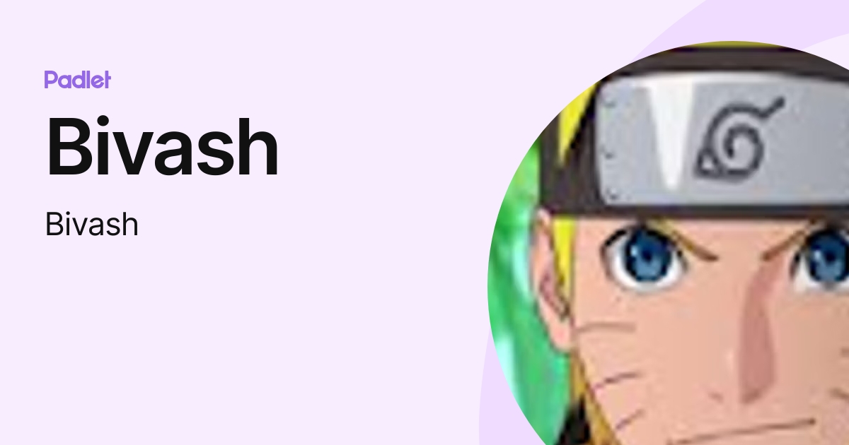 Bivash (Bivash) profile | Padlet