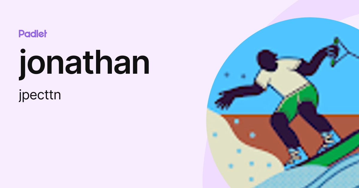 jonathan (jpecttn) profile | Padlet