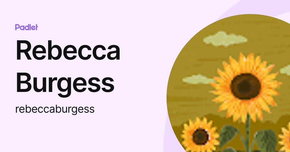 Rebecca Burgess (rebeccaburgess) profile | Padlet