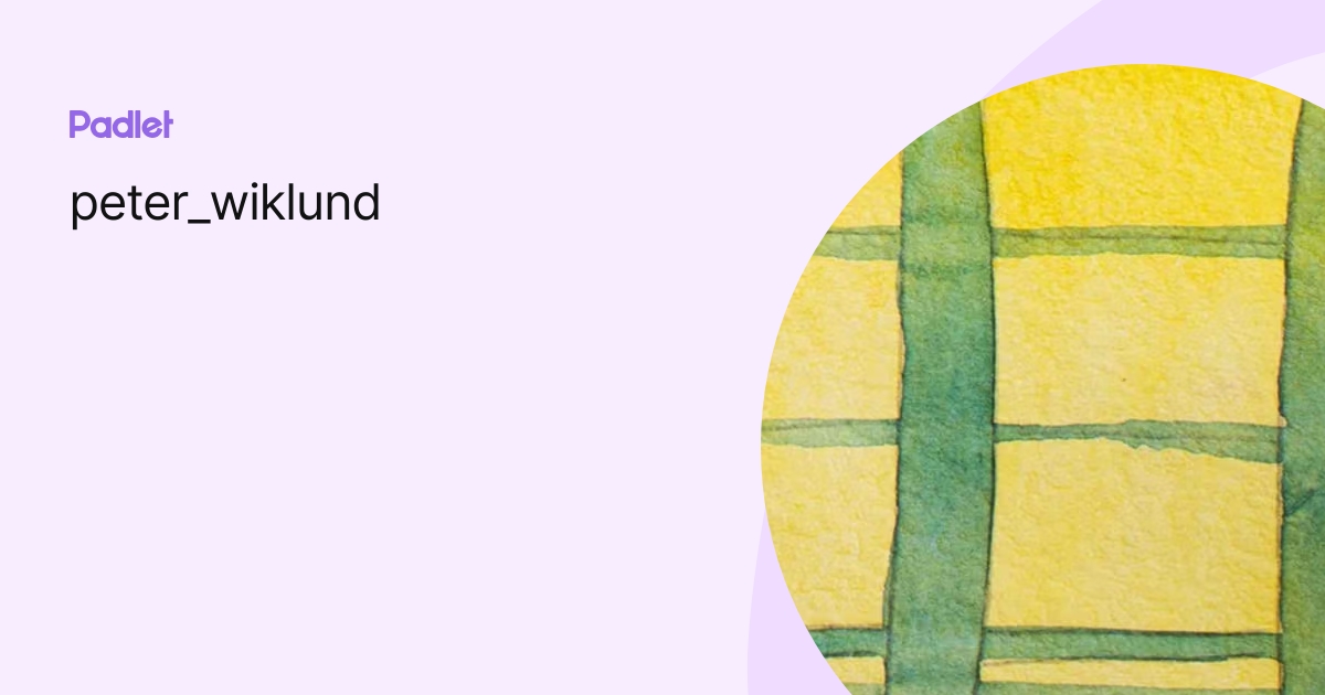 peter_wiklund profile | Padlet