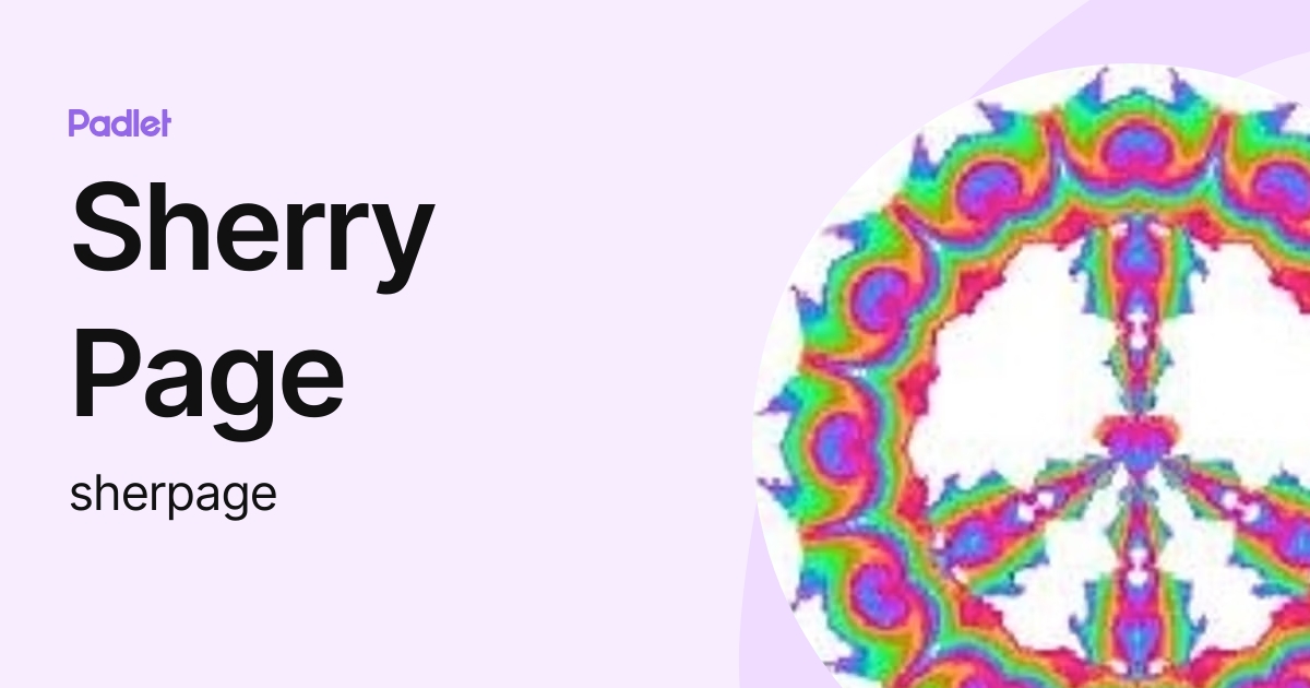 Sherry Page (sherpage) profile | Padlet