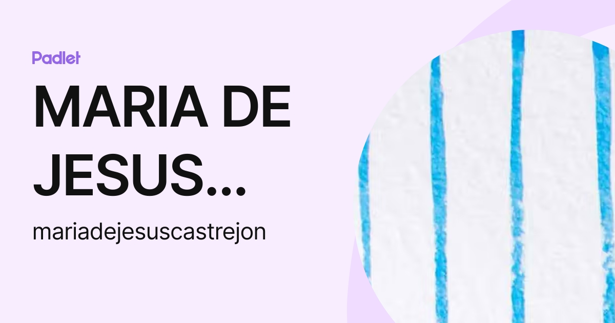 MARIA DE JESUS CASTREJON MARBAN (mariadejesuscastrejon) profile | Padlet