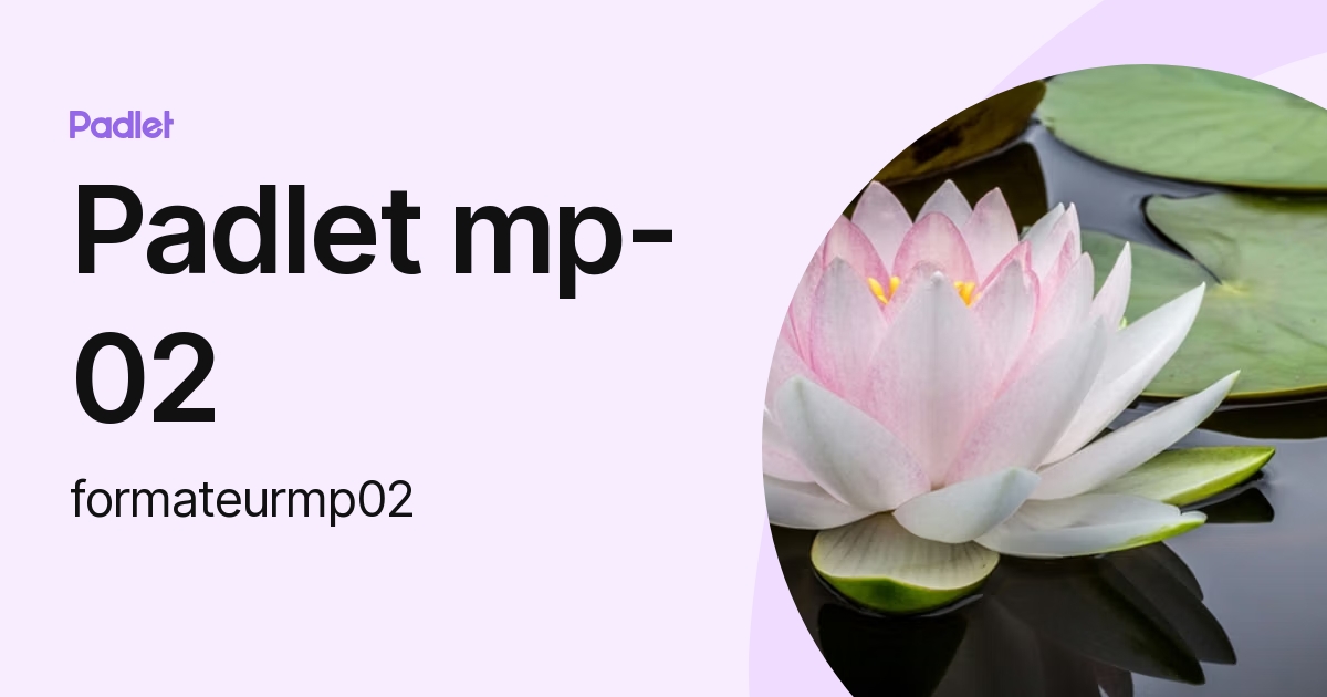 Padlet mp-02 (formateurmp02) profile | Padlet