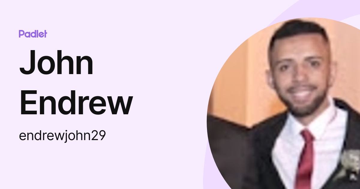 John Endrew (endrewjohn29) profile | Padlet
