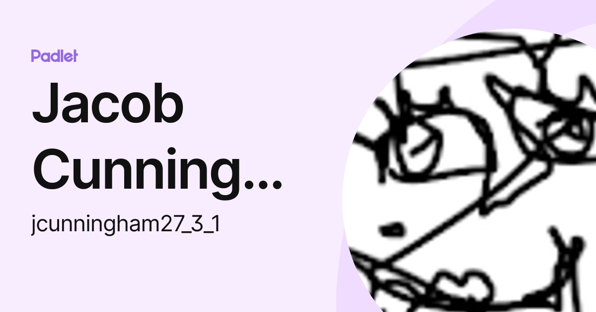 Jacob Cunningham (jcunningham272) profile | Padlet