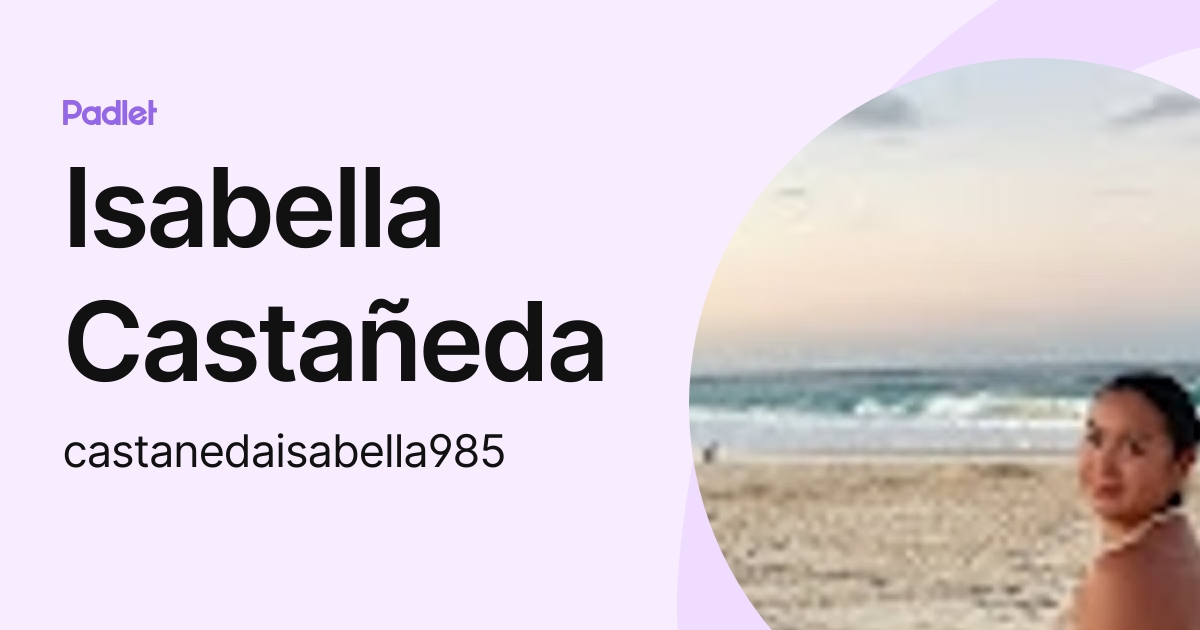Isabella Castañeda (castanedaisabella985) profile | Padlet