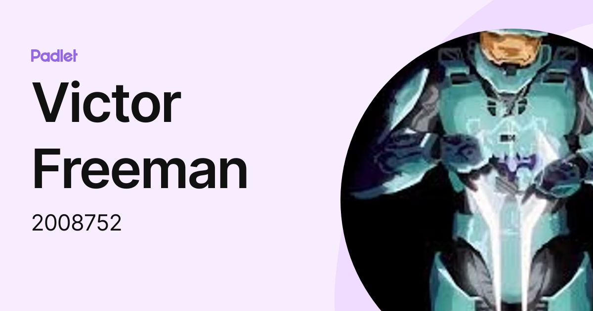 Victor Freeman (2008752) profile | Padlet