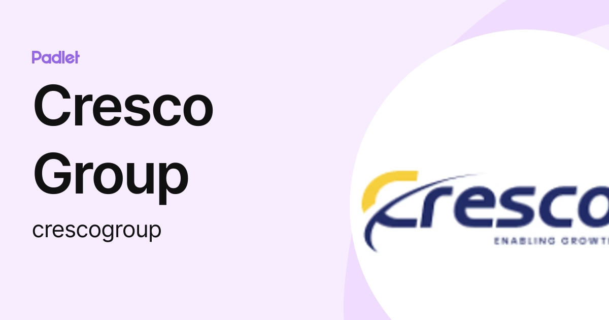 Cresco Group (crescogroup) profile | Padlet